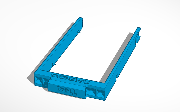 3D design DELL PowerEdge 2,5" Disk Caddy - Tinkercad
