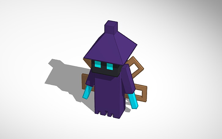 3D design Minecraft dungeons soul wizard - Tinkercad