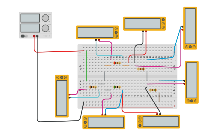 Circuit design Circuito1_G1 - Tinkercad