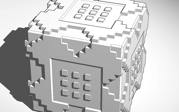3D design Minecraft commandblock | Tinkercad