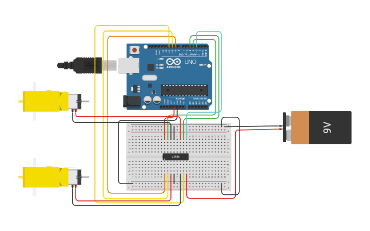 Circuit Design Rc Car Tinkercad