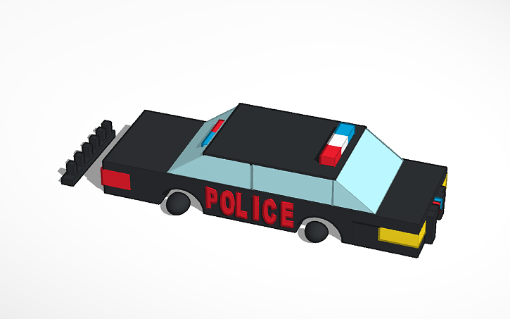 3D design Police car | Tinkercad