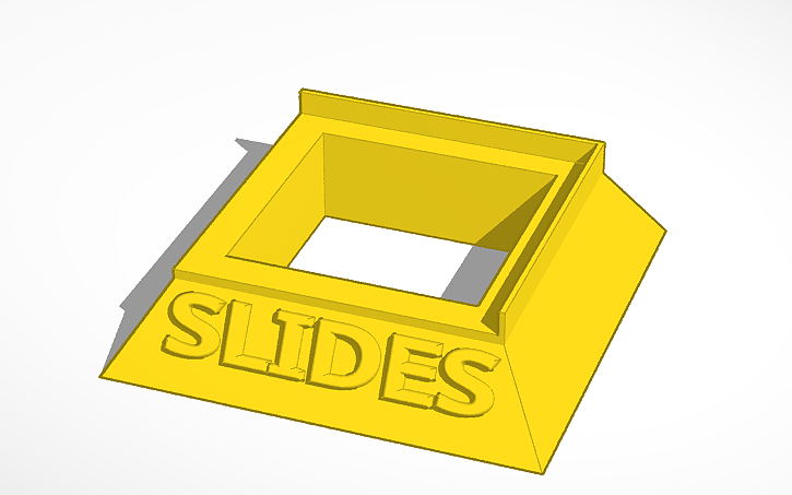 3d Design Slide Frame Tinkercad