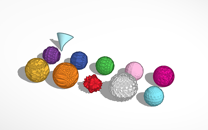 3D design Texture Spheres with Remix ON | Tinkercad