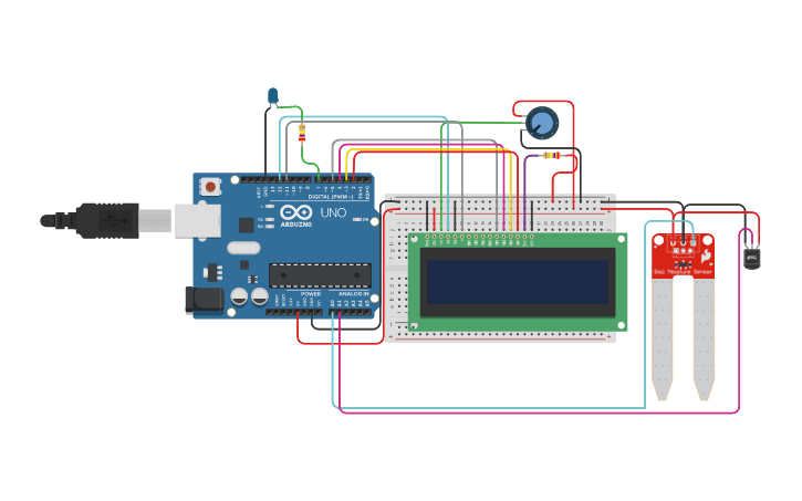 Circuit design Copy of LED - Tinkercad