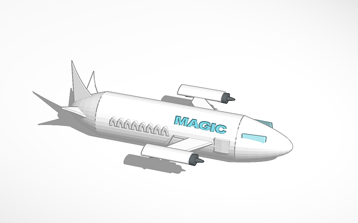 3D design Magic Desteny Airlines Plane | Tinkercad