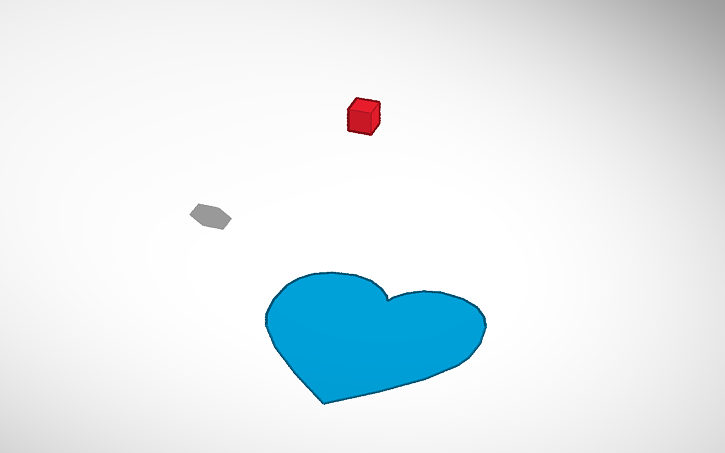 3D design UNDERTALE BLUE HEART | Tinkercad