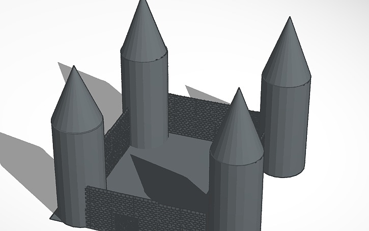 3D design castle - Tinkercad