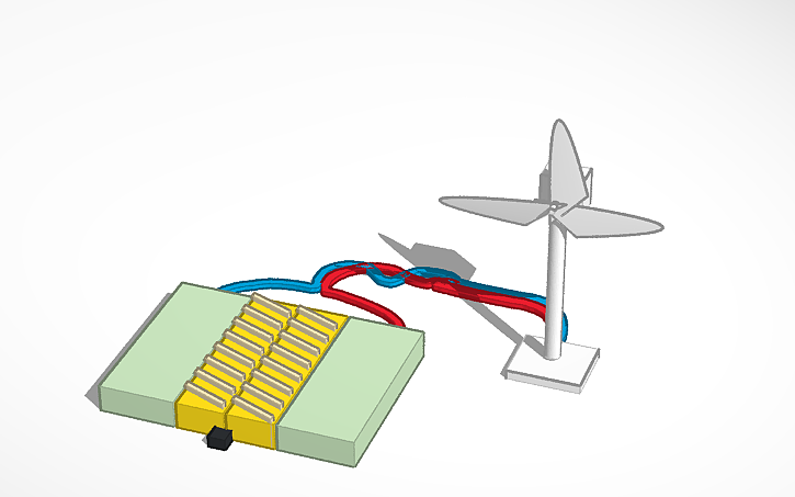 3D design MAQUETA VIRTUAL_PANEL SOLAR - Tinkercad