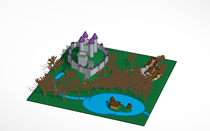 3D design Keystone Castle - Tinkercad