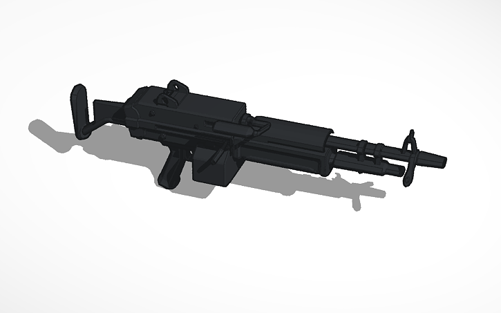 3D design Light Machine Gun - Tinkercad
