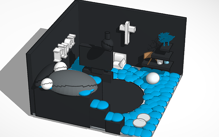 3D design Dream bedroom - Tinkercad