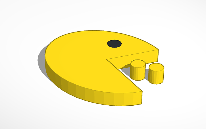 3D design Pacman - Tinkercad