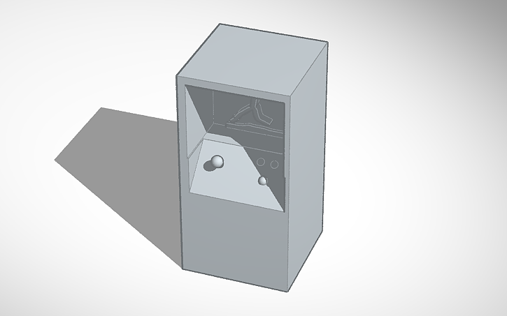 3D design arcade machine - Tinkercad
