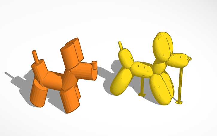 3D design Balloon Dog Isabella Shen - Tinkercad