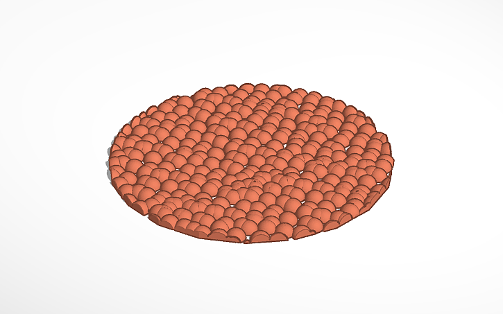 3D design bumpy texture for button faces - Tinkercad