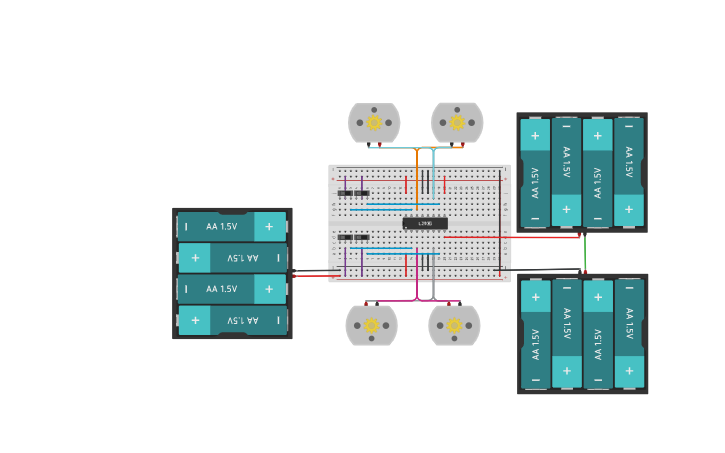 Circuit design Task 2 - RC CAR | Tinkercad