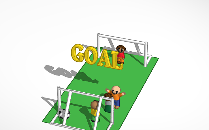 3D design soccer game - Tinkercad