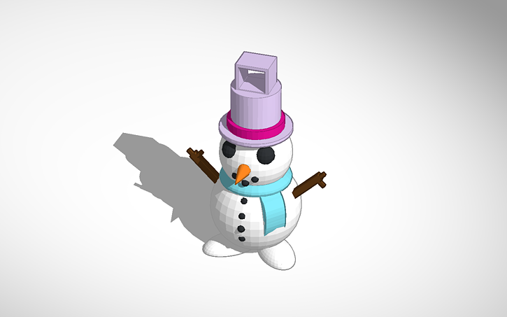 3D design Christmas snowman | Tinkercad
