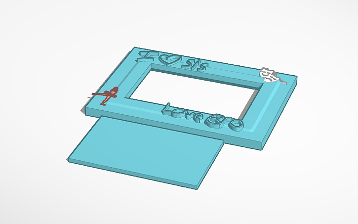3D design Victoria frame - Tinkercad