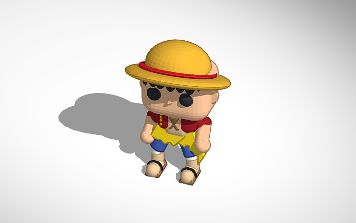 3D design luffy realista - Tinkercad