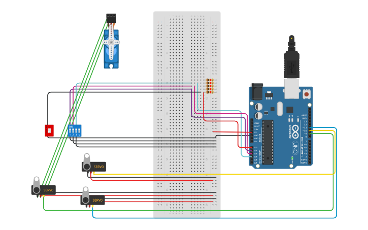 Circuit Design Celio Arduino Controlled Conveyor Belt Tinkercad