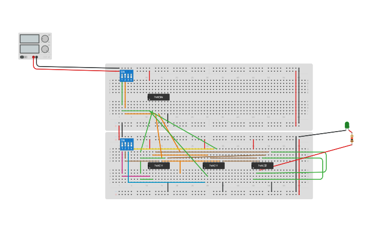 Circuit design MULTIPLEXEE 4 TO 1 - Tinkercad