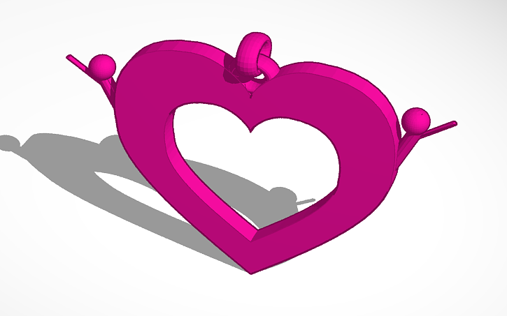 3D design Valentine's Day Pendant | Tinkercad