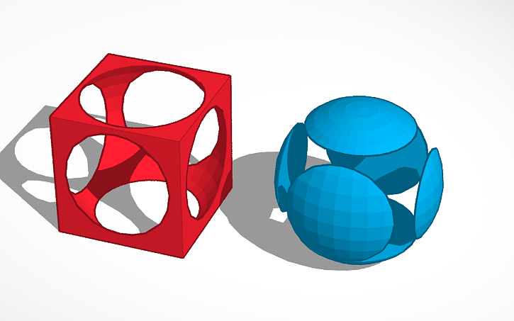 3D design AliciaZamora_intersection of geometric solids | Tinkercad