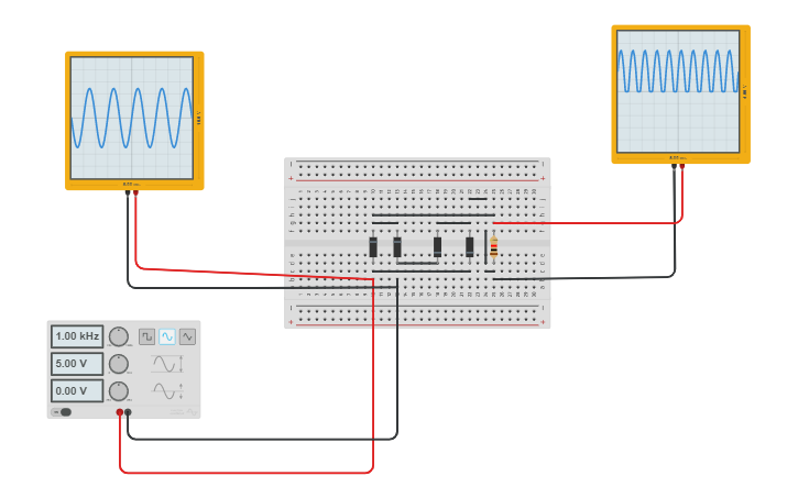 Circuit design Full Wave - Tinkercad