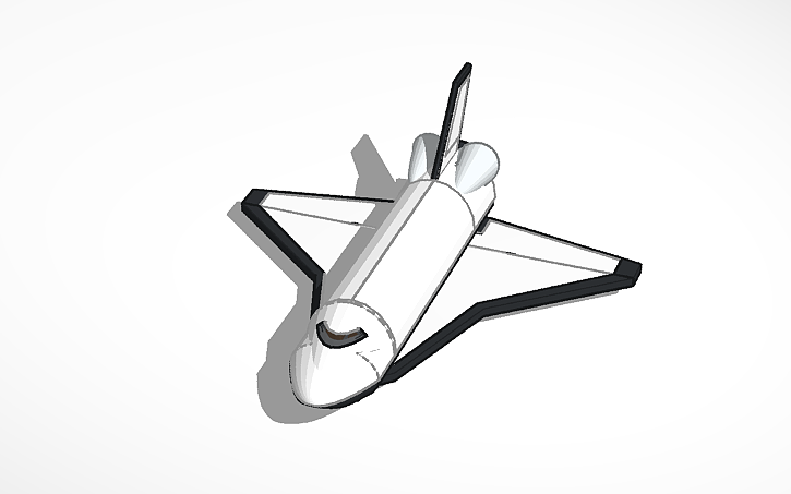 3D design High tech space shuttle - Tinkercad