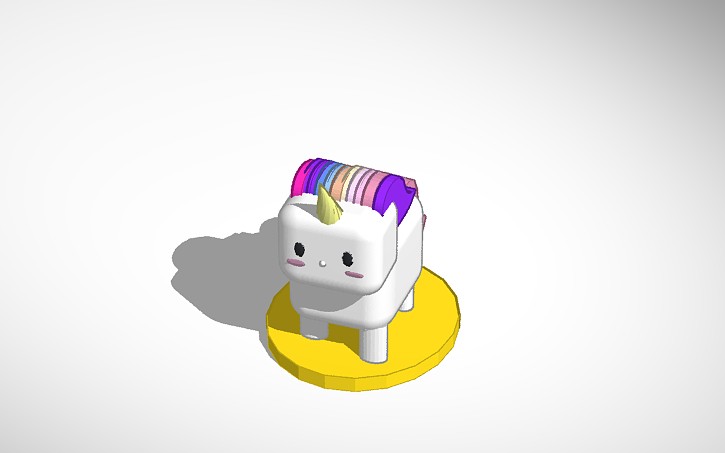 3D Design Unicorn Monopoly Peice Tinkercad 3D Design Unicorn Monopoly Peice Tinkercad