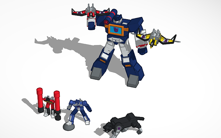 3D design Transformers g1 soundwave - Tinkercad