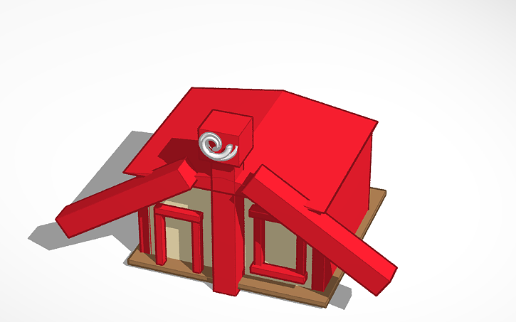 3D design A Marae House - Tinkercad