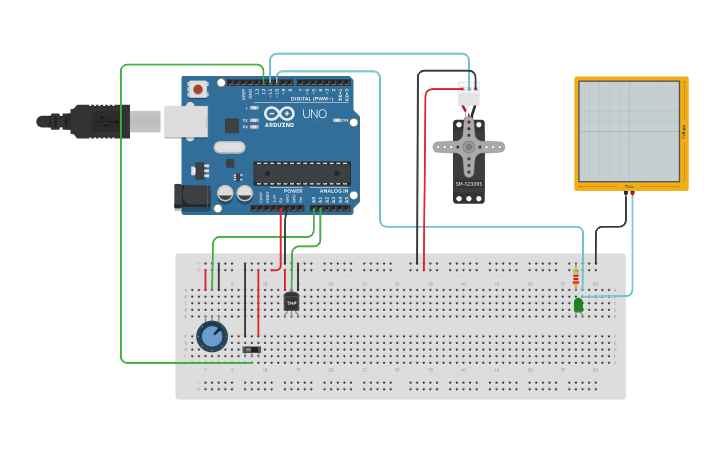 Circuit Design Sensor And Actuators With Arduino Tinkercad