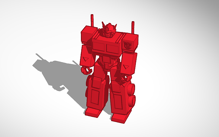 3D design transformers: optimus prime (g1 model) - Tinkercad