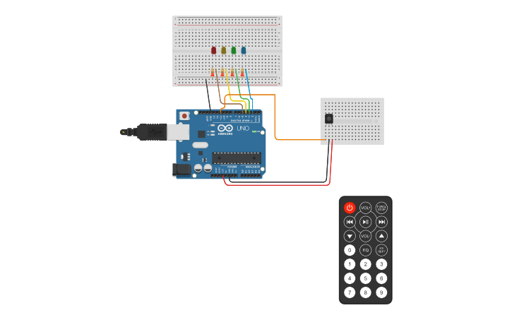 Circuit Design Copy Of Control Leds Using Ir Remote And Library Tinkercad