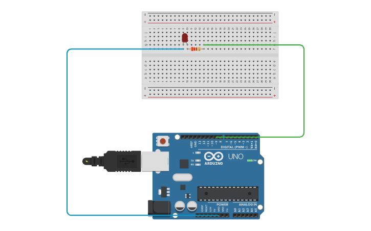 Circuit design Светильник, управляемый по USB - Tinkercad