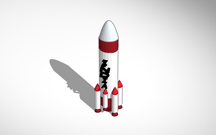 3D design PSLV-C2 - Tinkercad