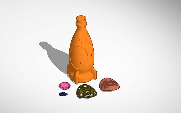 3D design FALLOUT NUKA COLA - Tinkercad
