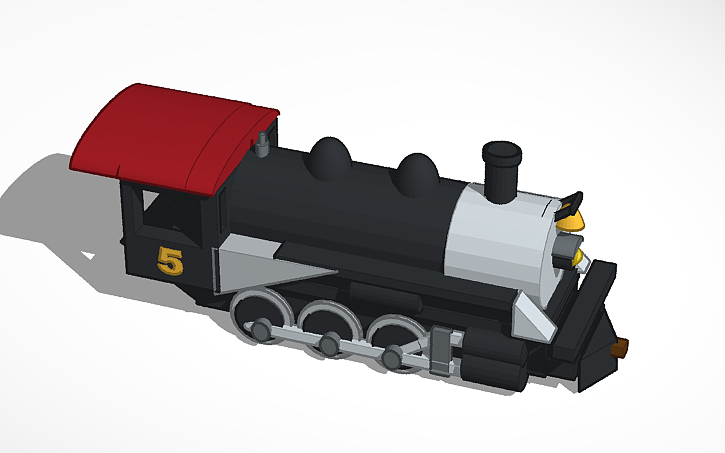 3D design Steam Locomotive - Tinkercad