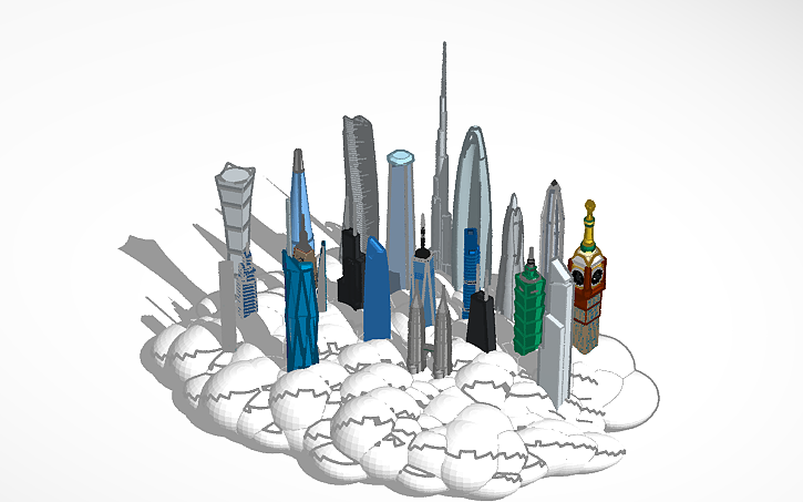 3D design World's Tallest Buildings 2021 - Tinkercad