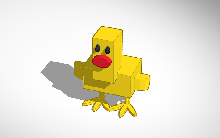3D design 오리 - Tinkercad