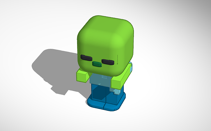 3D design Minecraft Zombie | Tinkercad