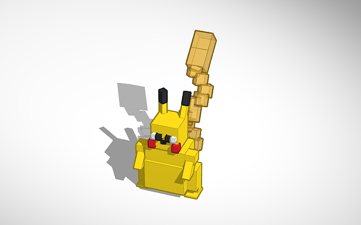 3D design GMAX Pikachu | Tinkercad