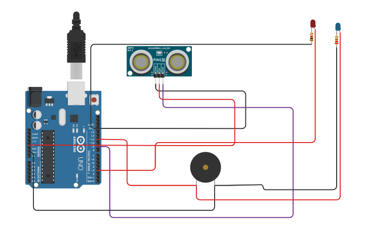 Circuit design covid 19 project - Tinkercad