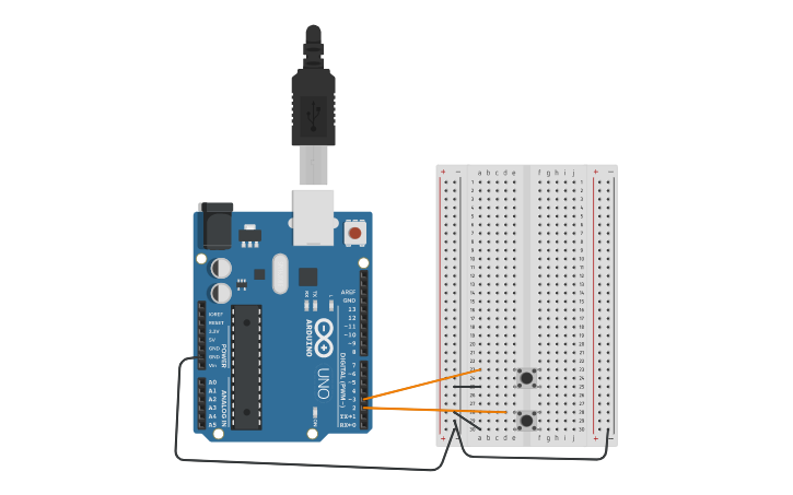 Circuit Design Count To 10 With Interrupts Tinkercad