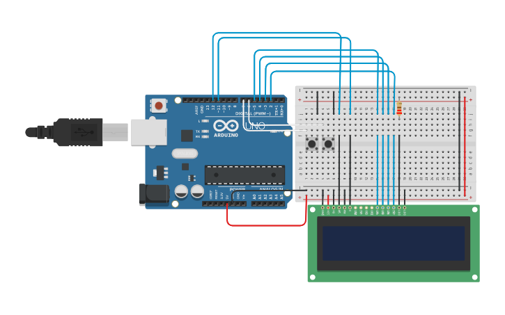 Circuit design CALENDARIO | Tinkercad