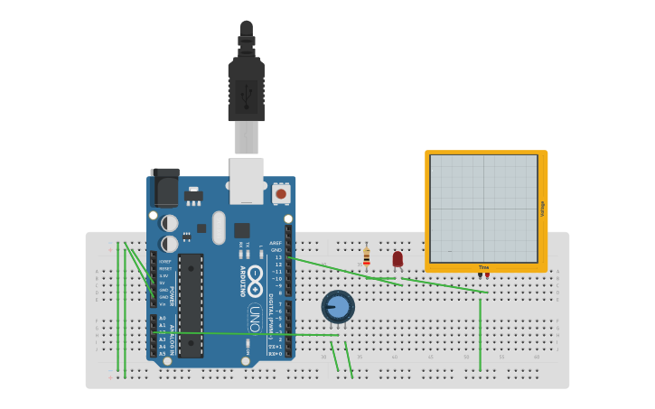 Circuit Design Oscilloscope Tinkercad