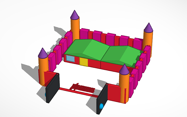 3d Design замок Tinkercad